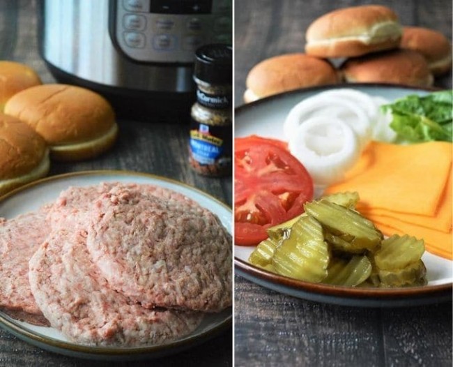 Instant Pot Hamburgers - The Recipe Pot