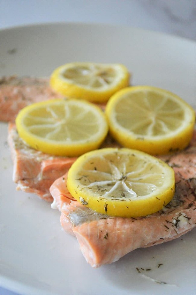 Instant Pot Lemon DIll Salmon - The Recipe Pot