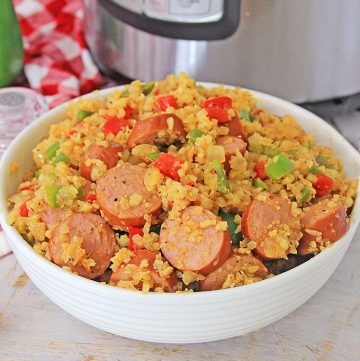Instant Pot Cajun Cauliflower Rice - The Recipe Pot